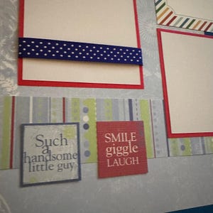 2 Premade Baby Boy 12x12 Scrapbook Pages for Your Son and Album - Etsy