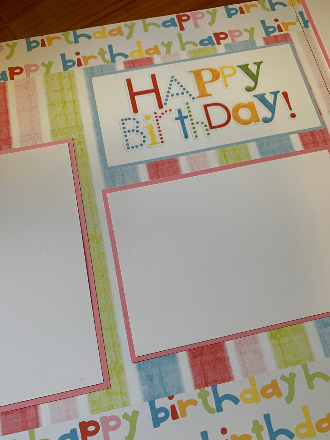 Happy Birthday Celebrate Premade 12x12 Scrapbook Pages for Your FAMILY ...