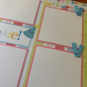 Happy Birthday Celebrate Premade 12x12 Scrapbook Pages for Your FAMILY ...