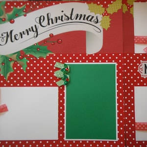 Merry Christmas Premade 12x12 Scrapbook Pages for Your FAMILY and Album ...