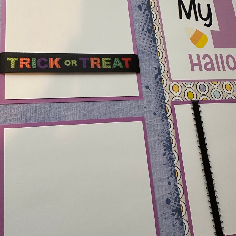 2 Premade My First Halloween 12x12 Scrapbook Pages Baby’s Firsts ...