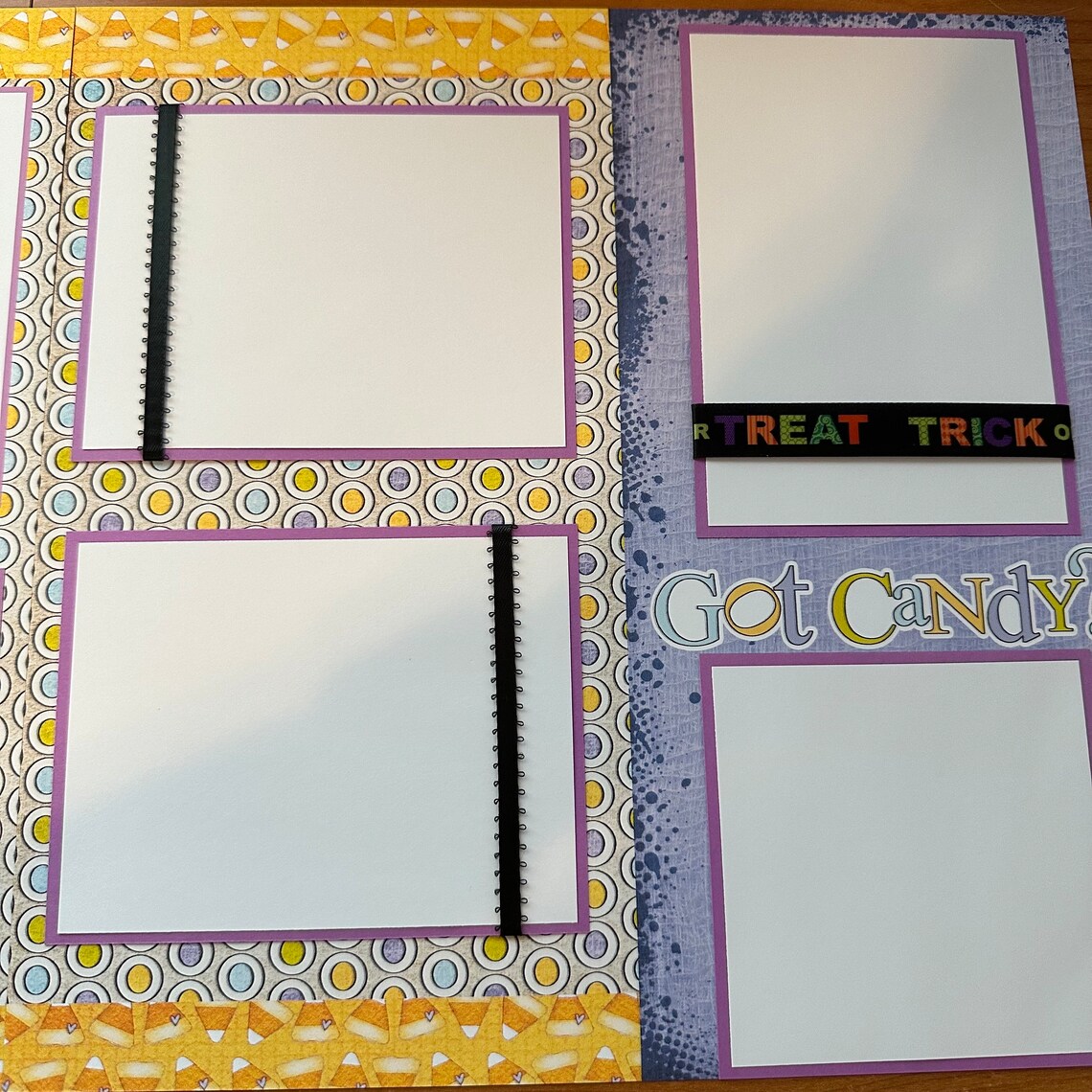 2 Premade My First Halloween 12x12 Scrapbook Pages Baby’s Firsts ...