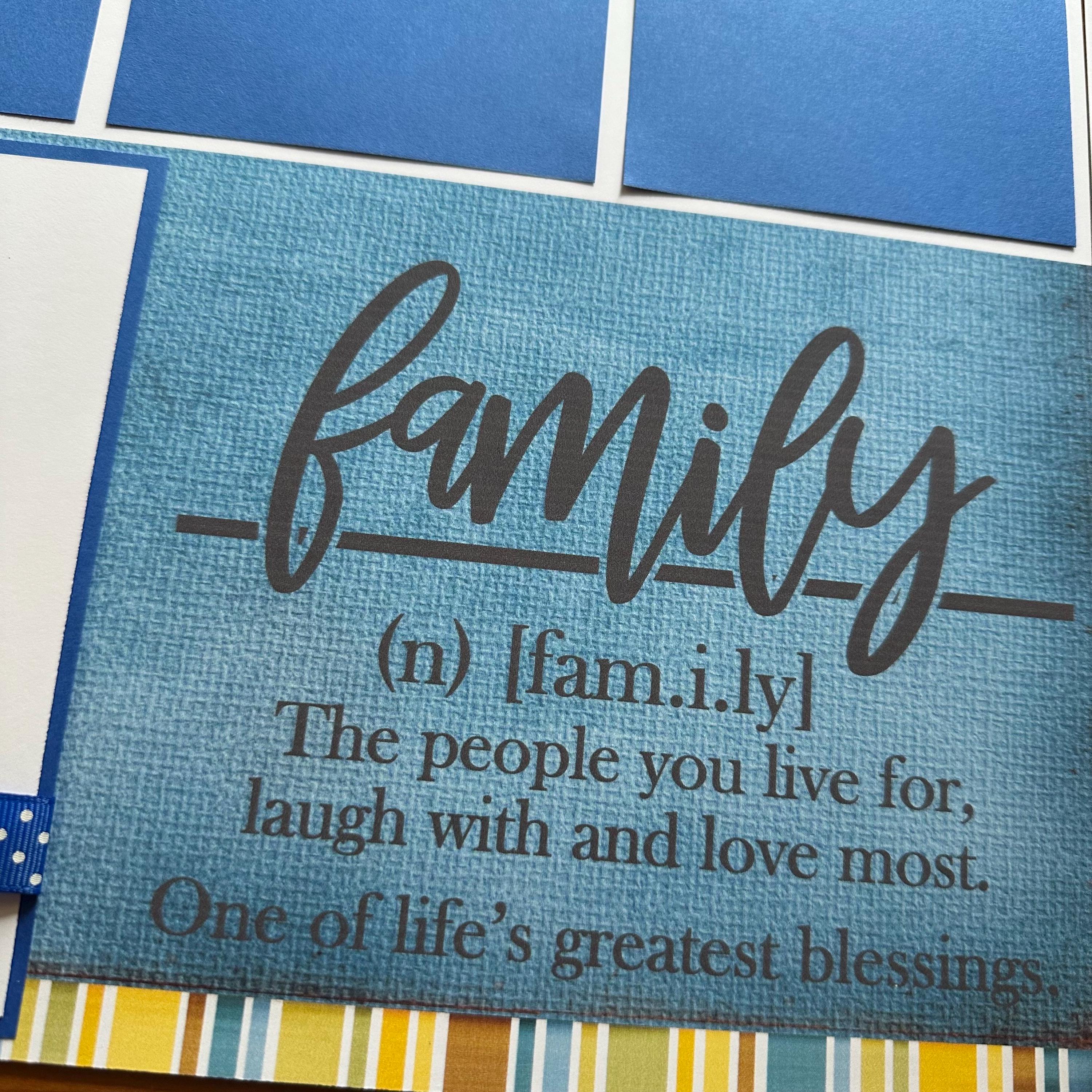 2 Family 12x12 Premade Scrapbook Pages for Your Family and Events - Etsy