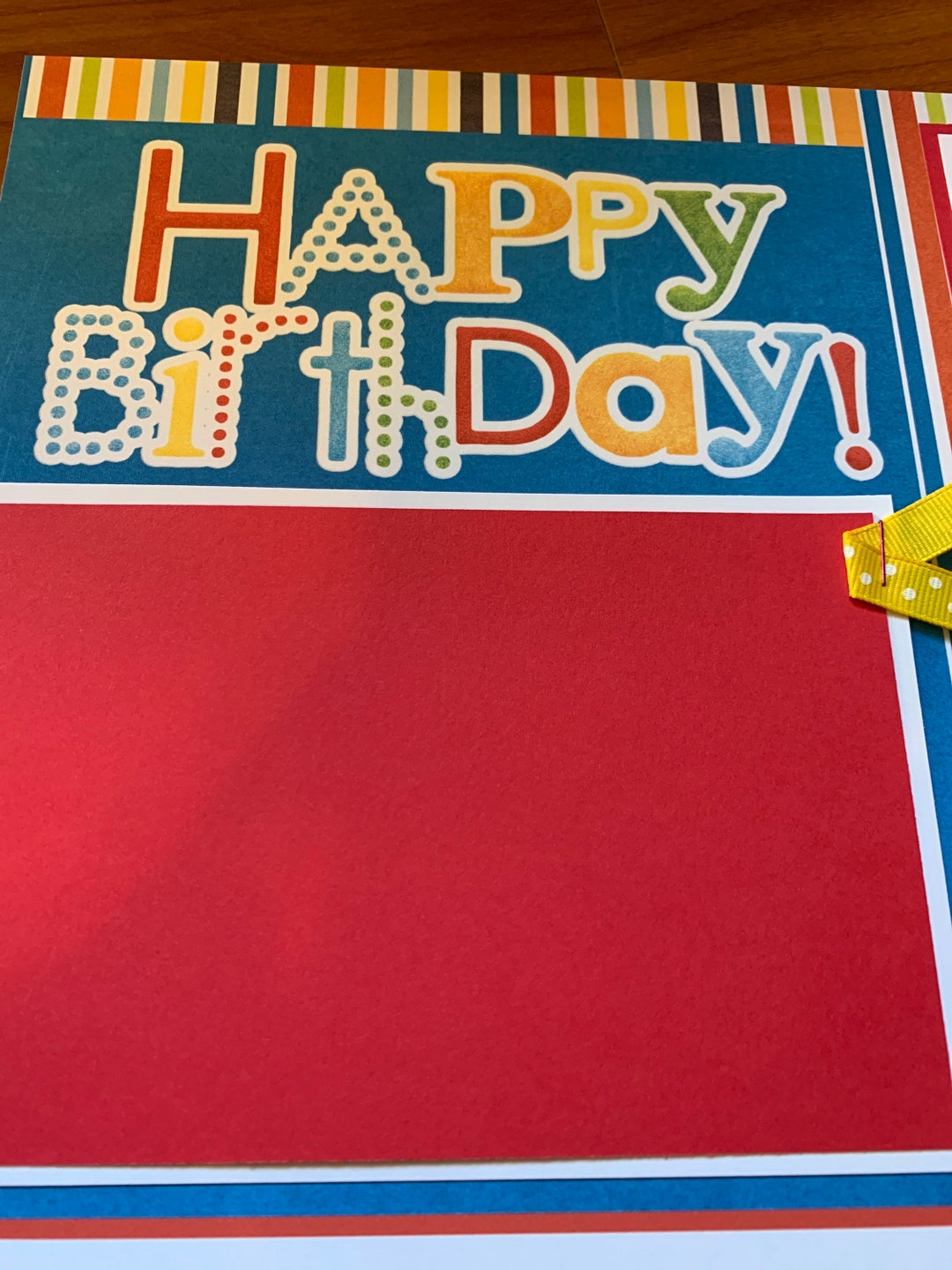 Happy Birthday Party Premade 12x12 Scrapbook Pages for Your FAMILY Boy ...
