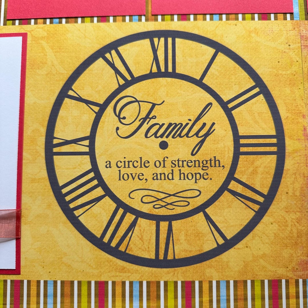 2 Family Circle of Strength 12x12 Premade Scrapbook Pages for Your ...