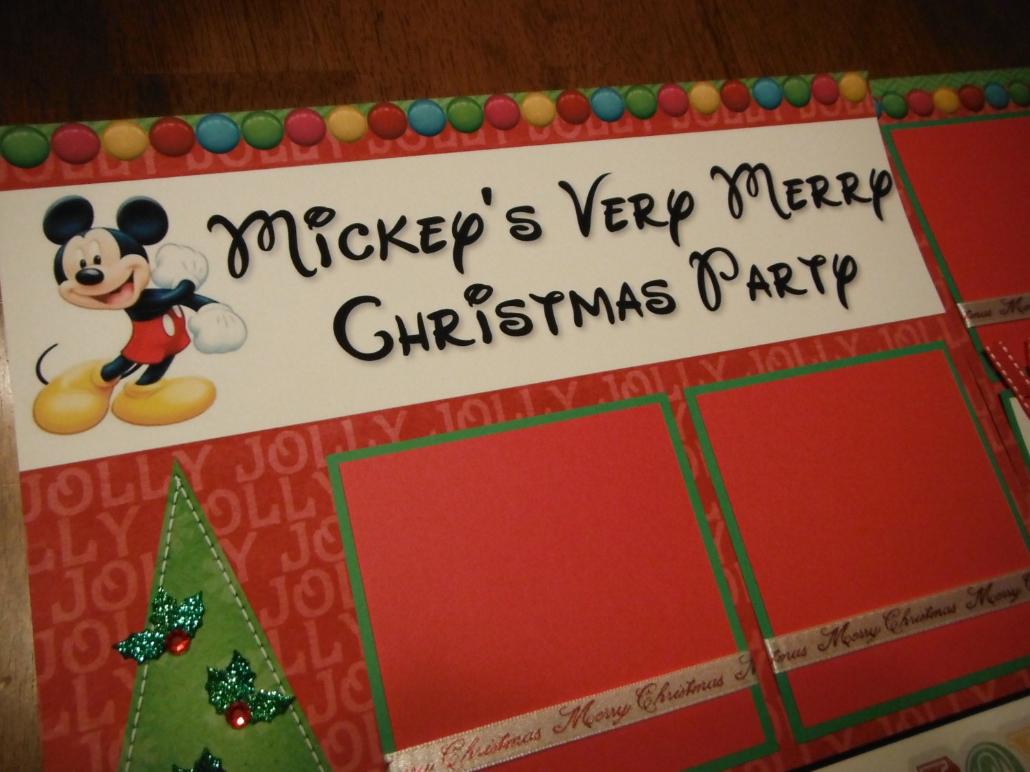 Disney Mickey's Very Merry Christmas Party Premade 12x12 Scrapbook ...