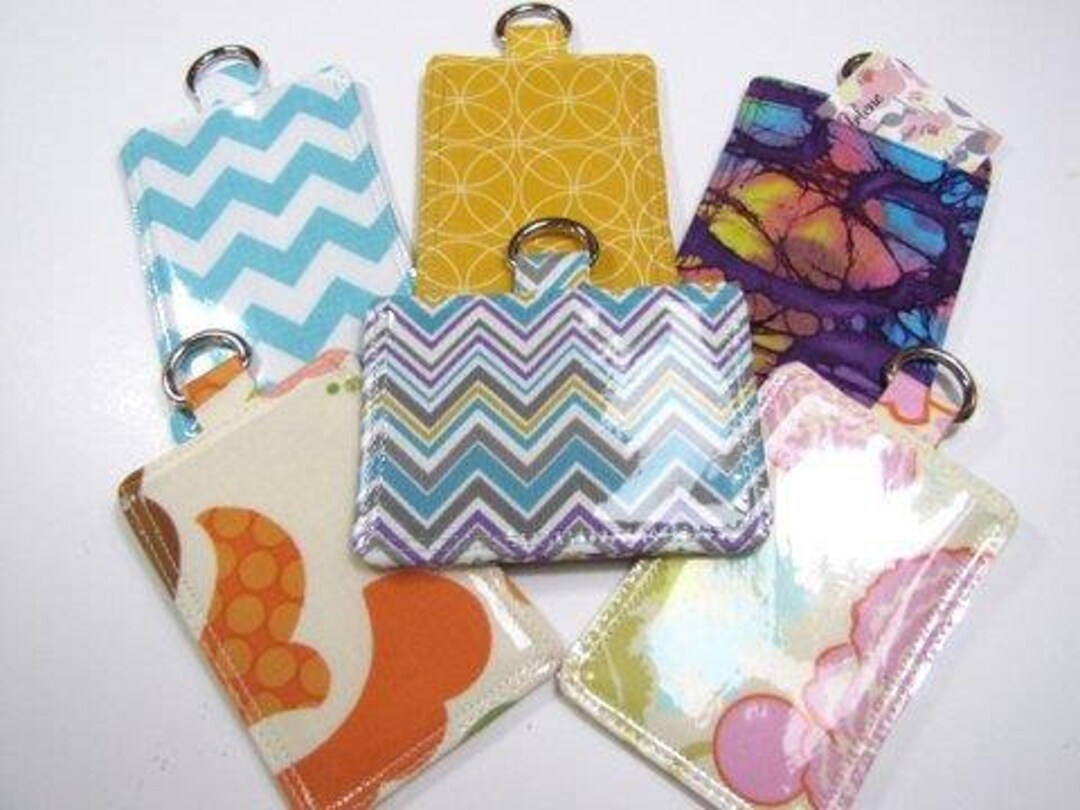 ID Holder ID Badge Holder Pouch W/ Back Pocket, Sm or Lrg Horizontal or ...