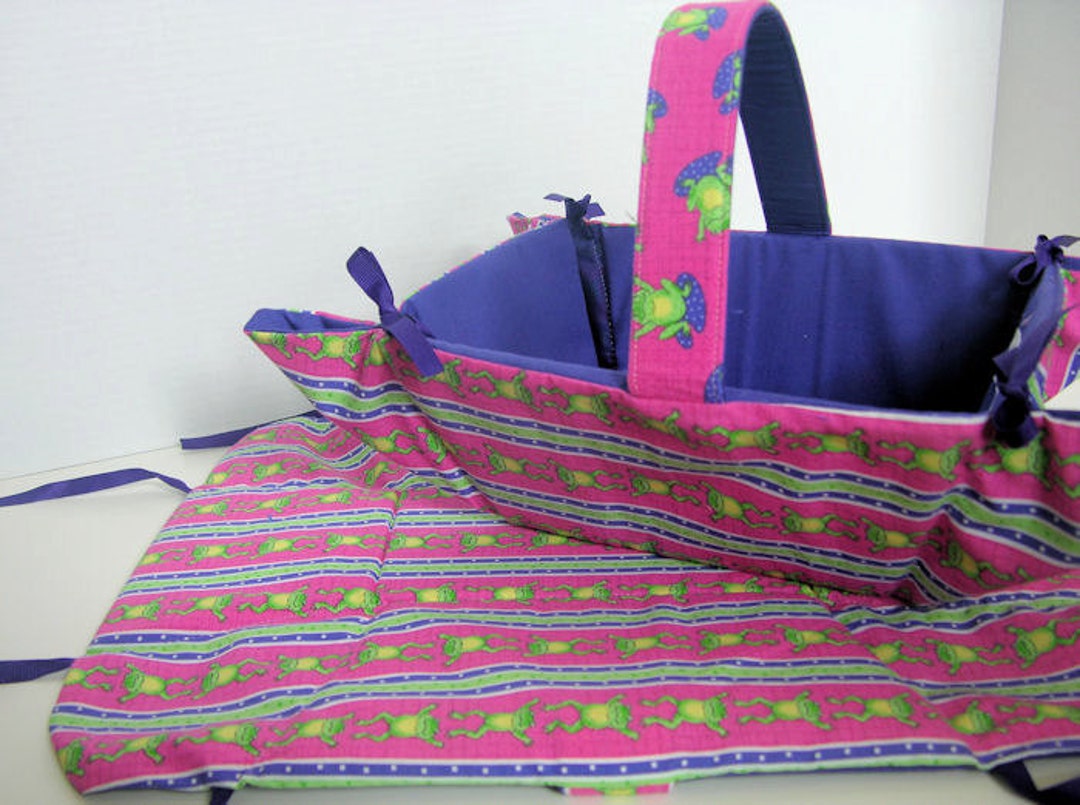 Collapsible Easter Basket Pattern, Bread Bowl, Roll Basket Washable ...