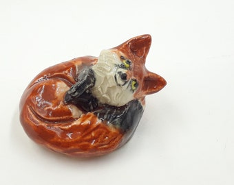 Fox figurine | Etsy