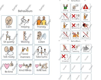 Tab Behaviours for Lanyard , Visual Communication Support,visual Aid ...