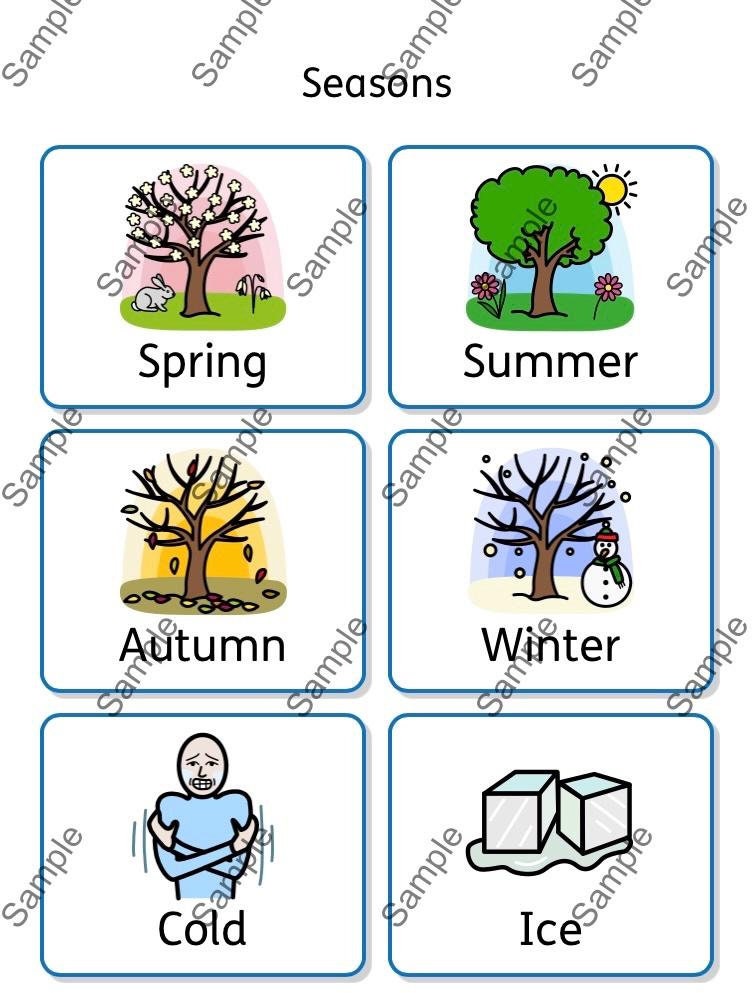Seasons Visual Aid: Communication Support for Autism, ADHD (digital ...