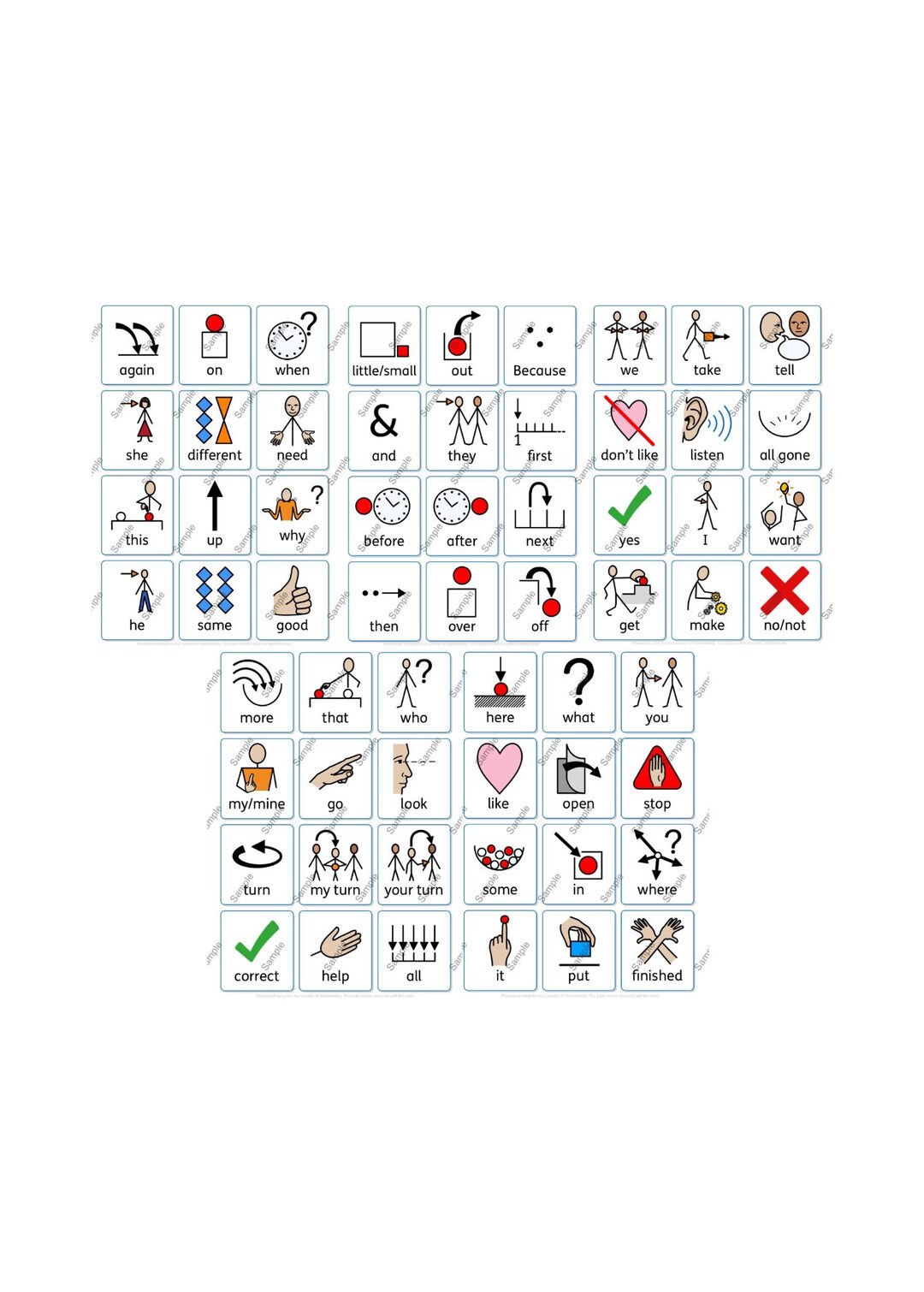 Core Word Communication Cards: Visual Aid for Autism, ADHD (digital ...