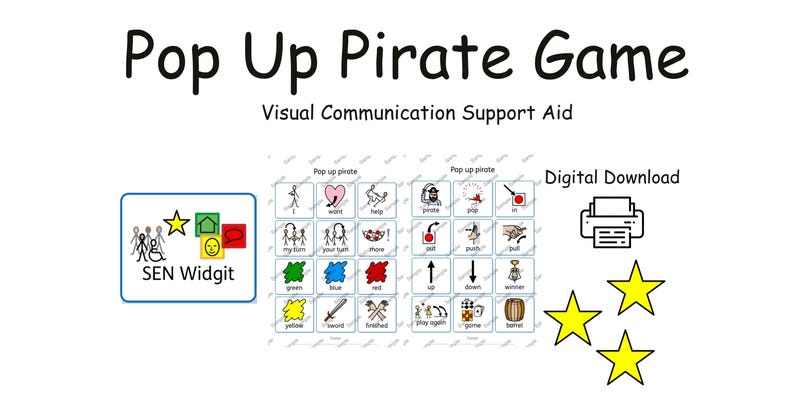 Pop up Pirate Game: Visual Aid for Autism, ADHD, SEND (digital Download ...