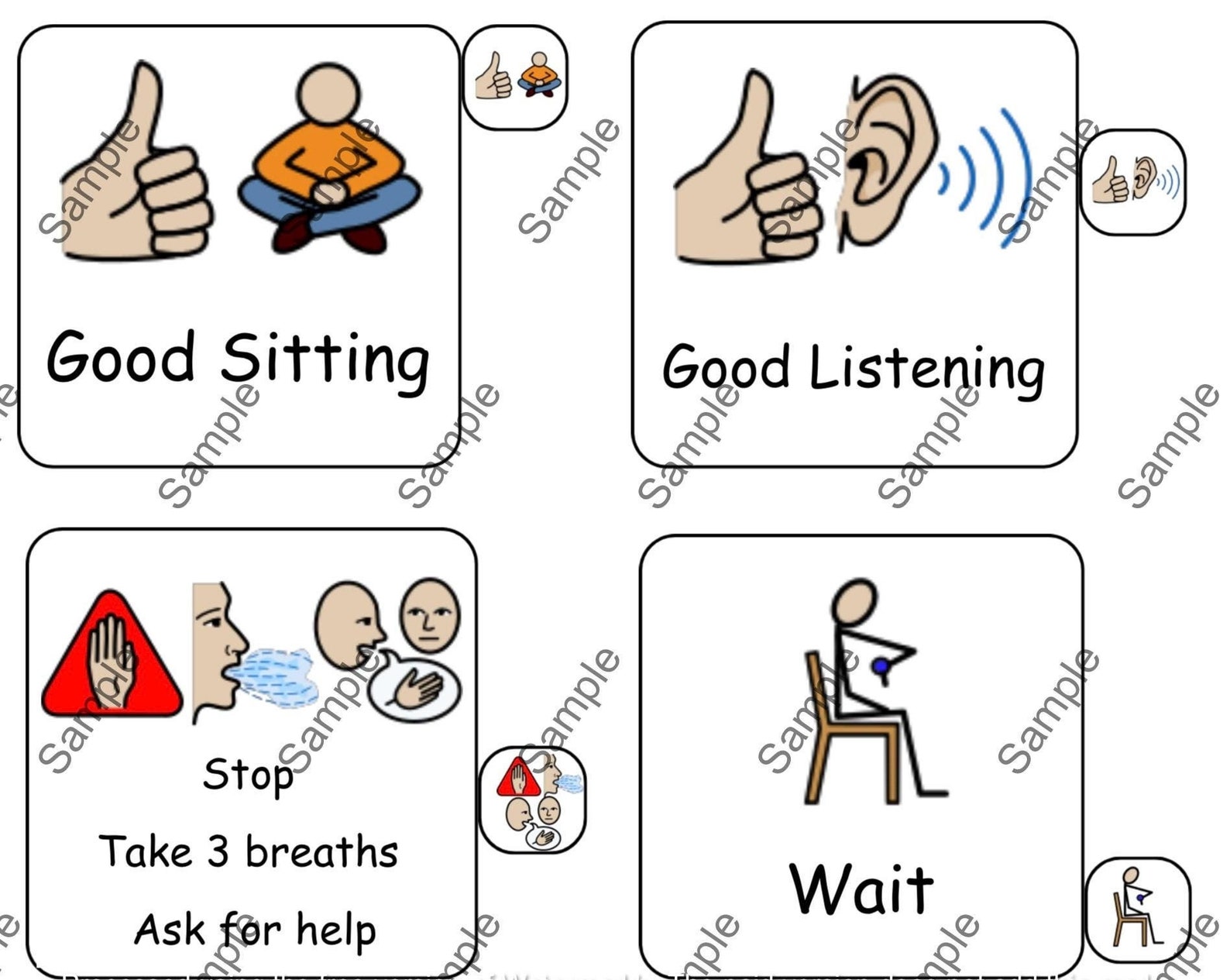 Tab Behaviours for Lanyard , Visual Communication Support,visual Aid ...