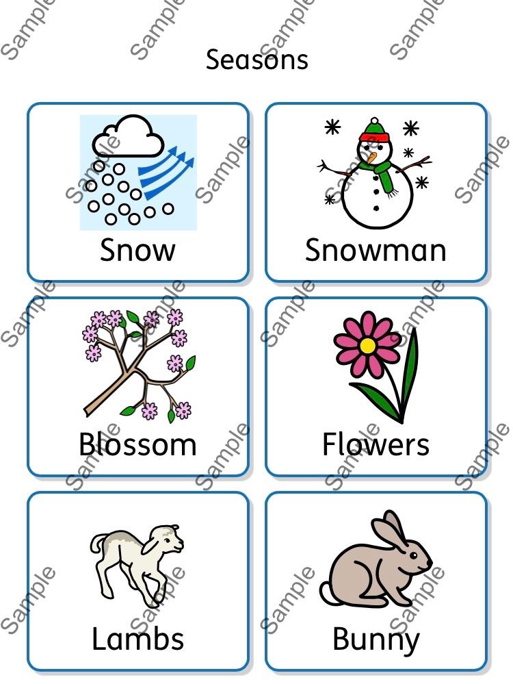 Seasons Visual Aid: Communication Support for Autism, ADHD (digital ...