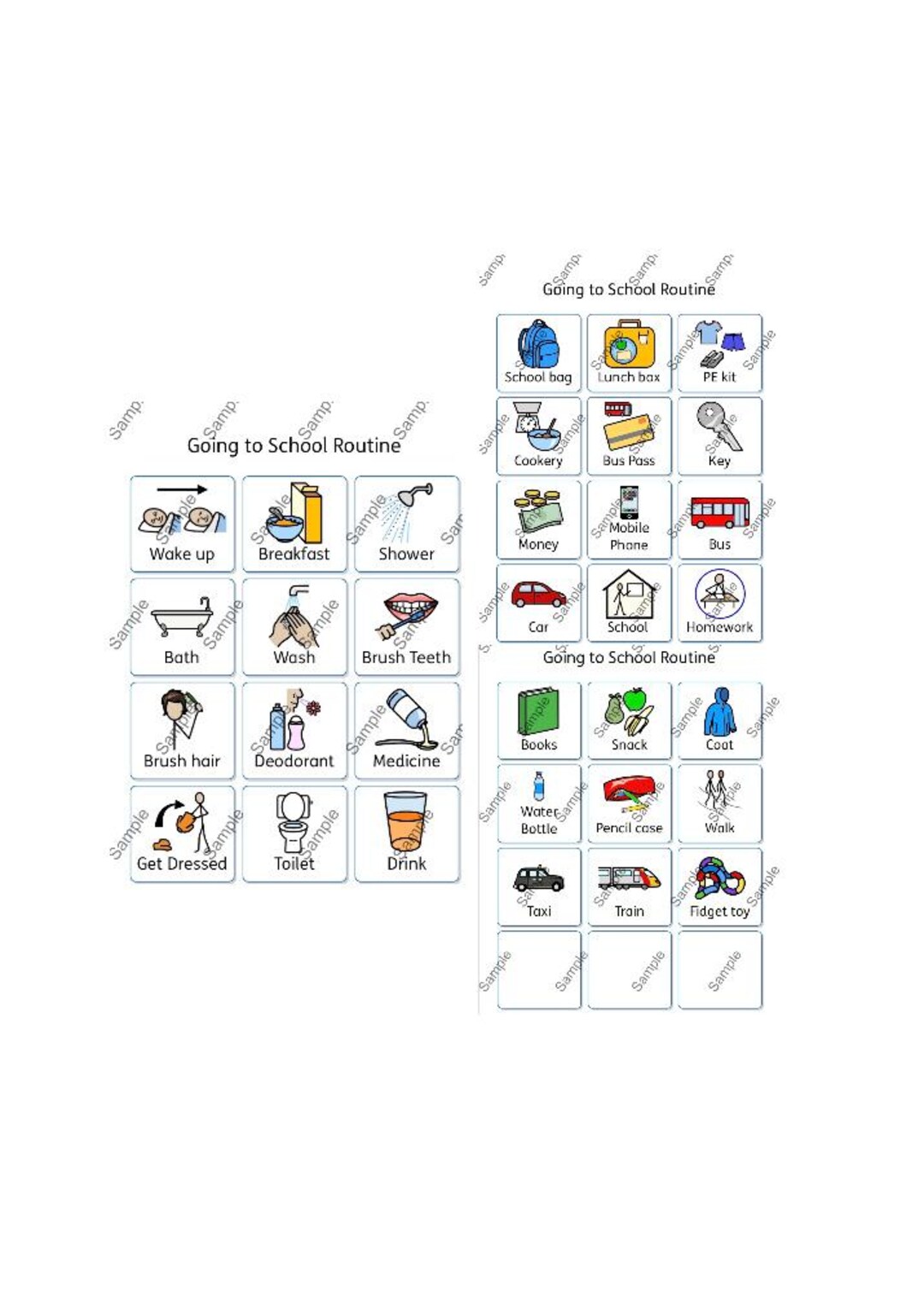 School Routine Visual Aid: Communication Support for Autism, ADHD ...