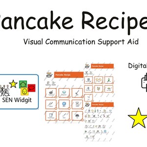 Pancake Recipe, Visual Communication Support, Visual Aid for SEND, ADHD ...