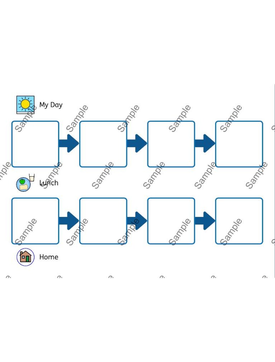 Daily Schedule, Visual Communication Support, Visual Aid for SEND,ADHD ...