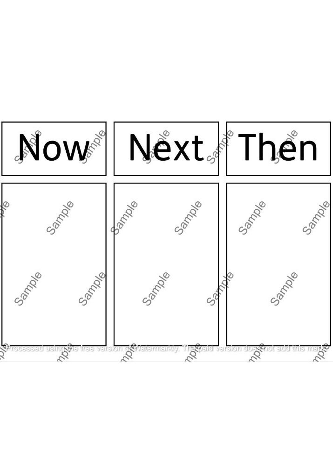 Now Next Then Board: Visual Communication Aid (digital Download) - Etsy