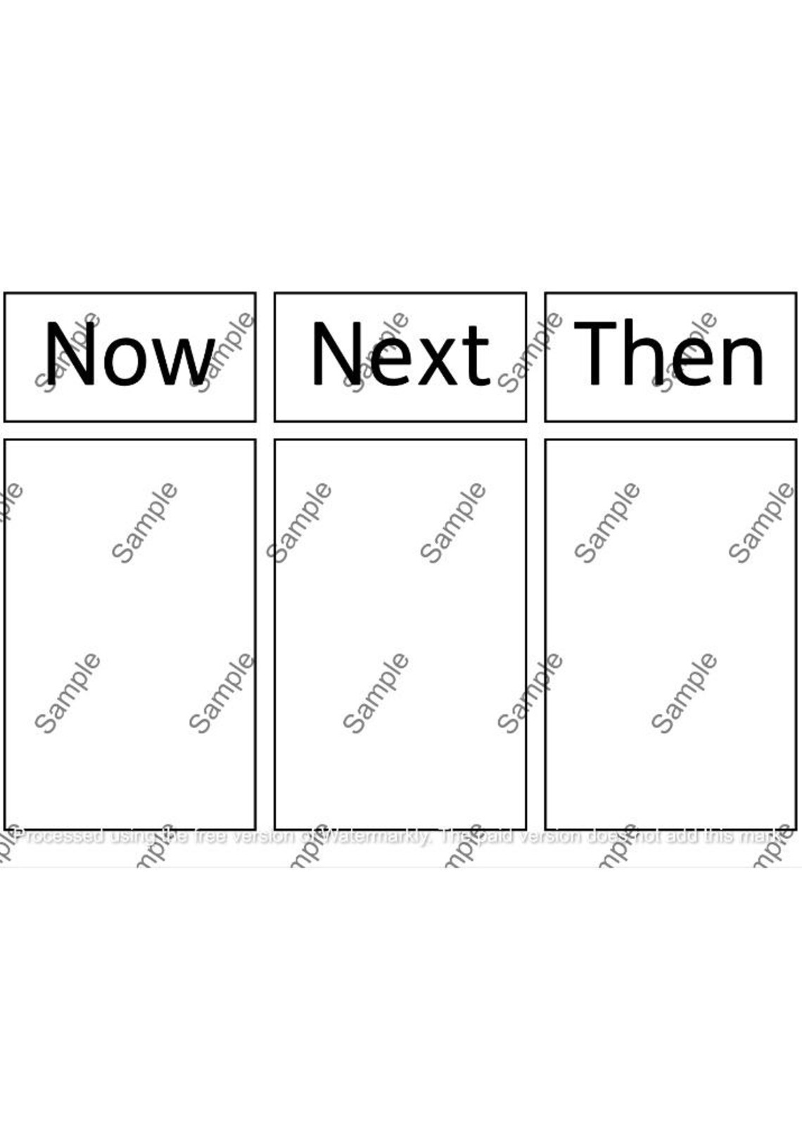 Now Next Then Board: Visual Communication Aid (digital Download) - Etsy