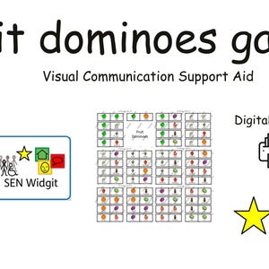 Fruit Dominoes Game, Visual Communication Support, Visual Aid for SEND ...