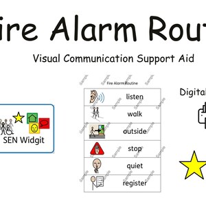 Fire Alarm Routine, Visual Communication Support, Visual Aid for SEND ...