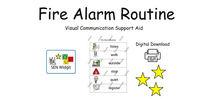 Fire Alarm Routine, Visual Communication Support, Visual Aid for SEND ...
