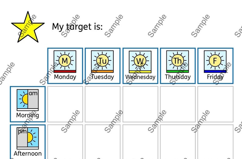 Reward Chart-5 Days, Visual Communication Support, Visual Aid for SEND ...