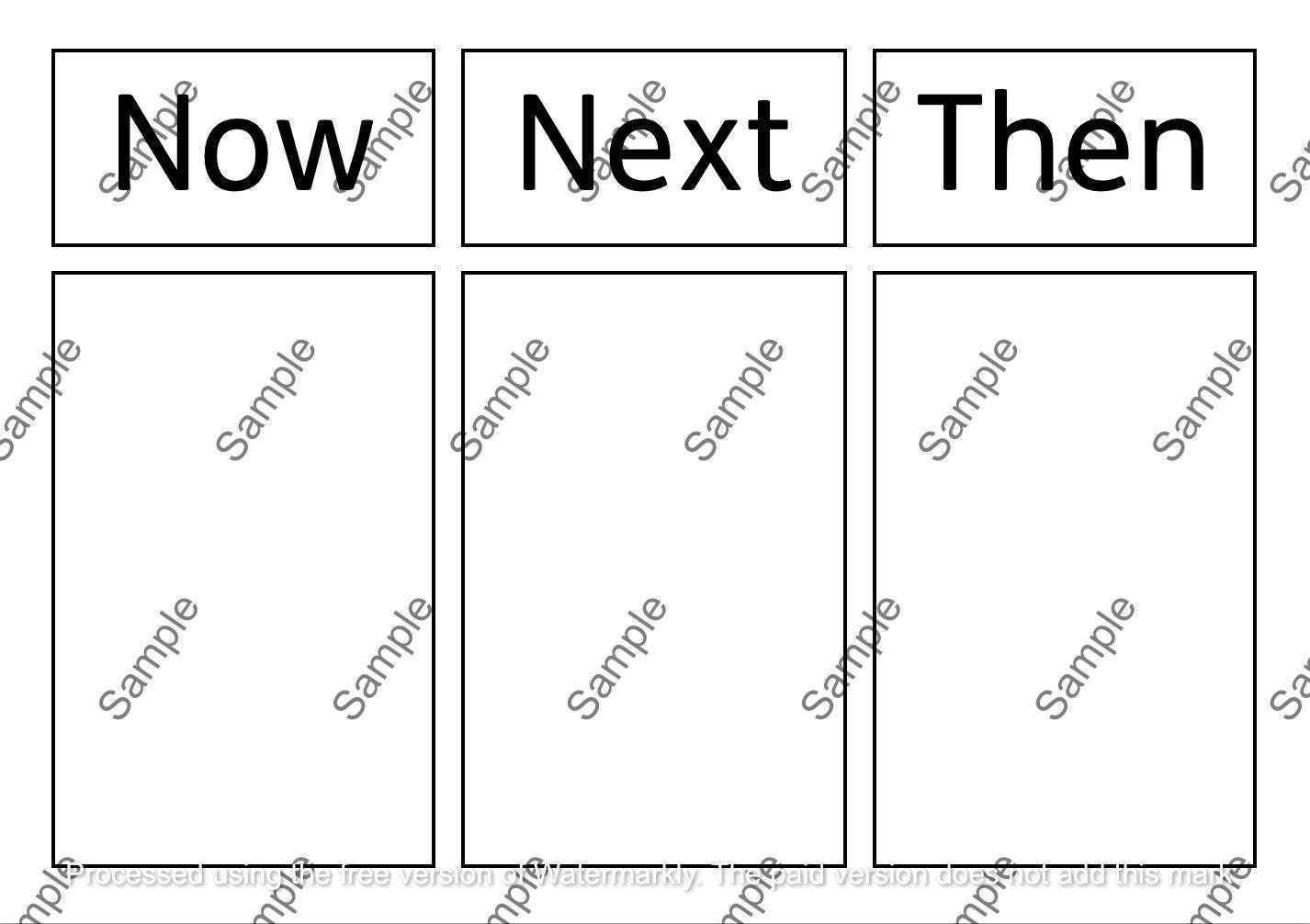 Now Next Then Board: Visual Communication Aid (digital Download) - Etsy