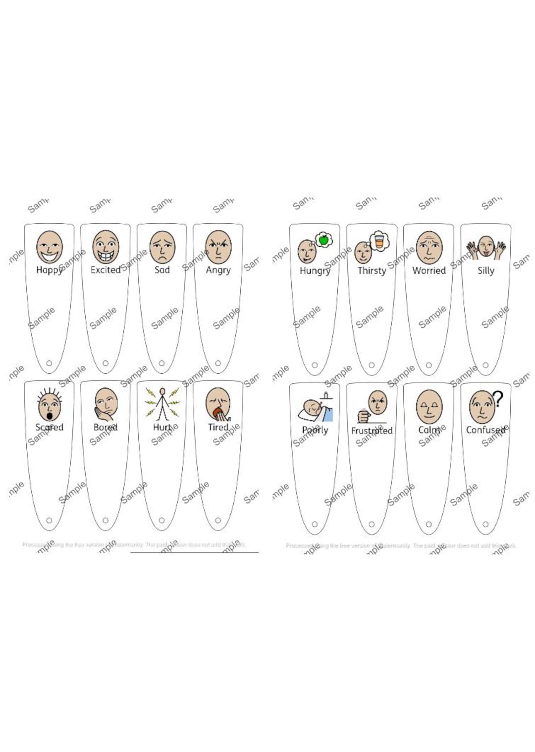 Emotions Fan: Visual Communication Aid (digital Download) - Etsy UK