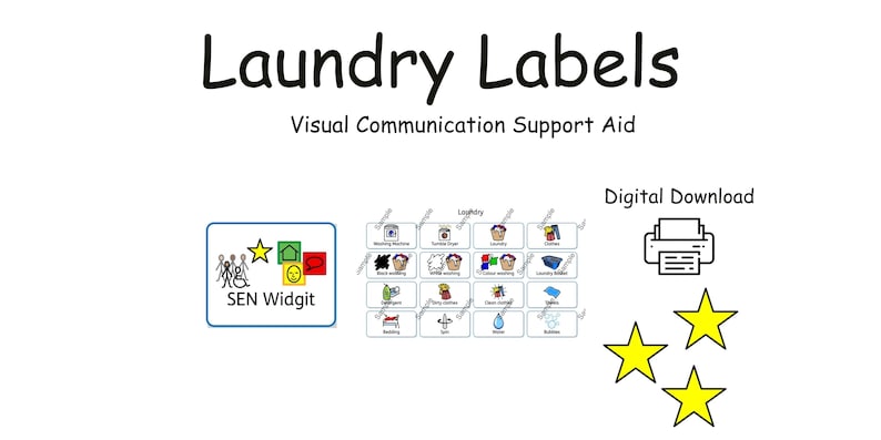 Laundry Symbols: Visual Communication Aid for SEND, Autism, ADHD ...