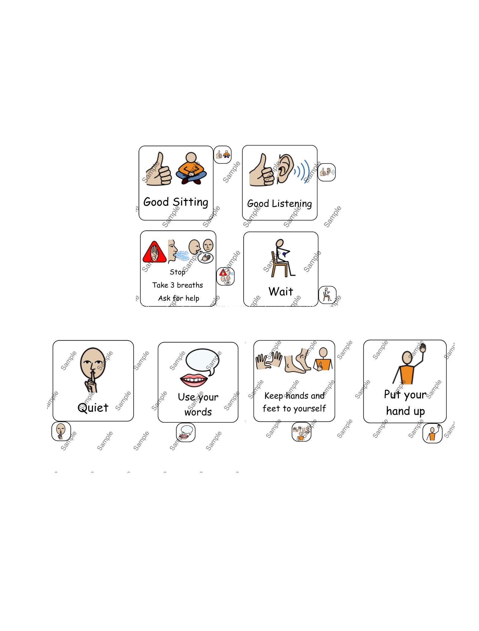 Tab Behaviours for Lanyard , Visual Communication Support,visual Aid ...