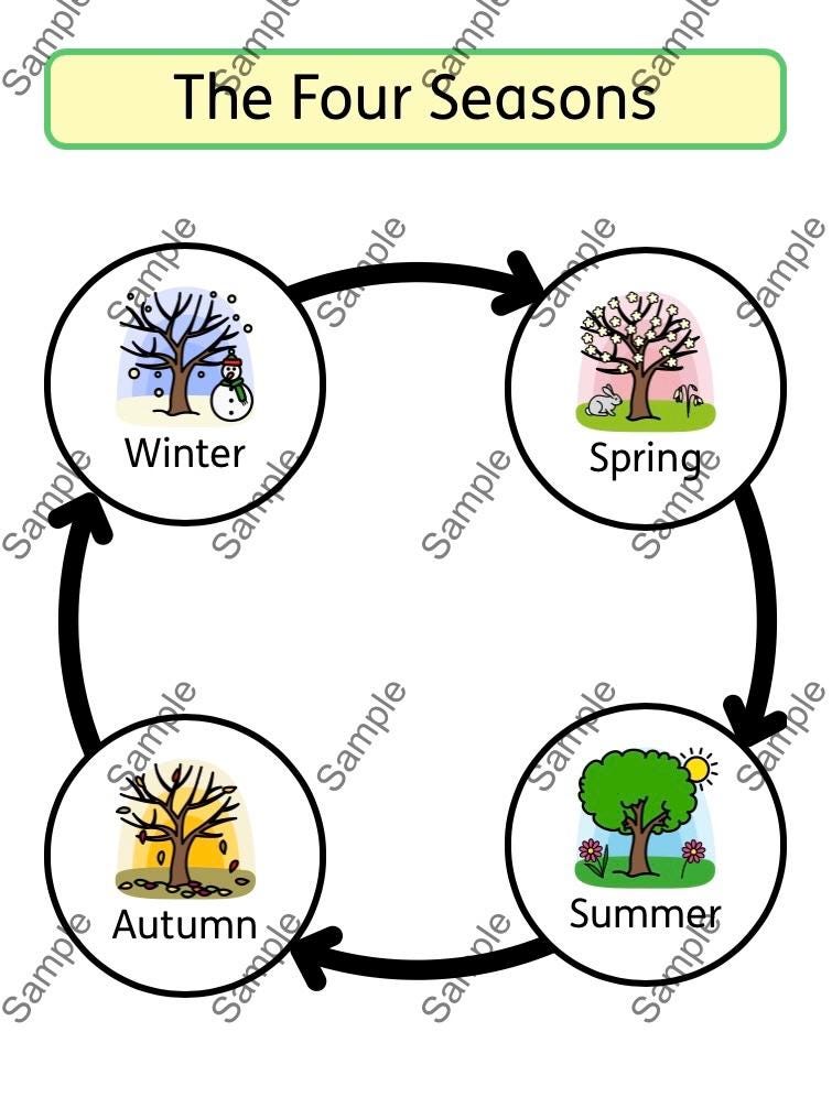 Seasons Visual Aid: Communication Support for Autism, ADHD (digital ...