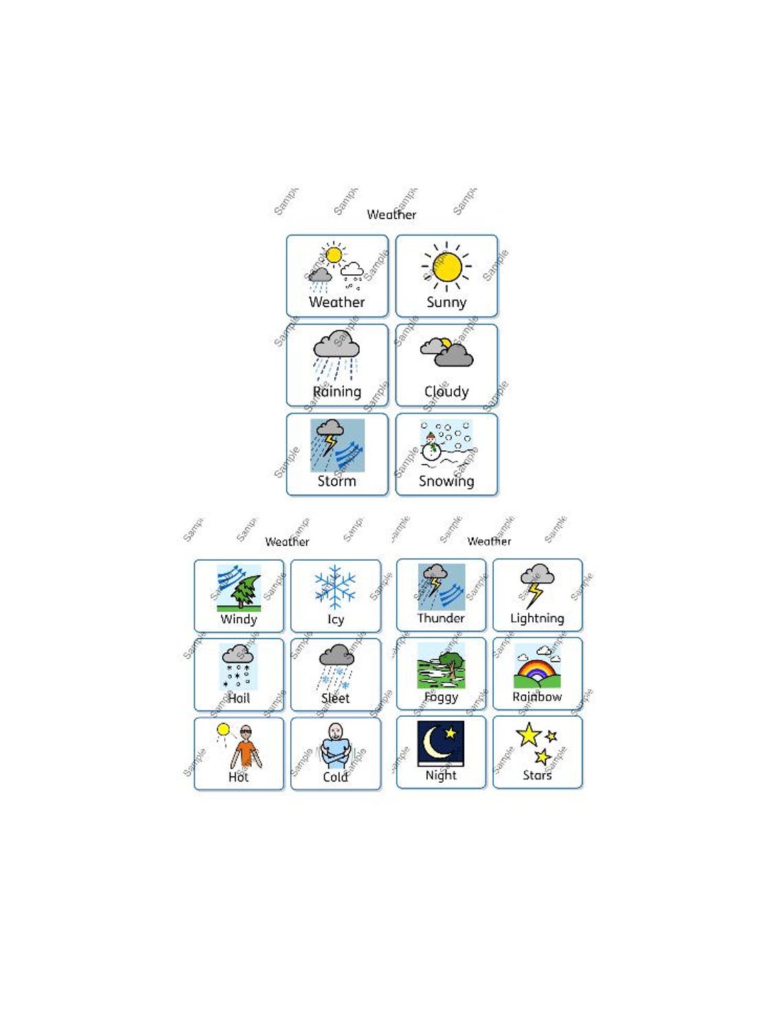 Weather Visual Communication Aid: Autism, ADHD, SEND (digital Download ...