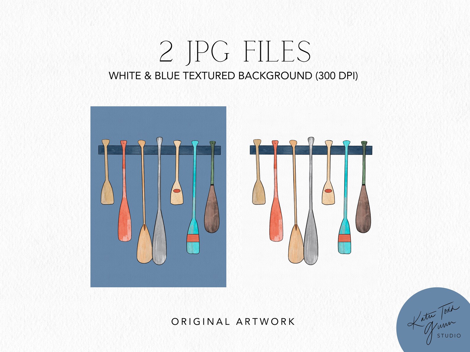 Watercolor Oars Clipart, Nautical Art, Boat, Lake Days, Lake House Art ...