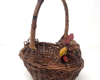 Chicken Wicker Basket - Etsy