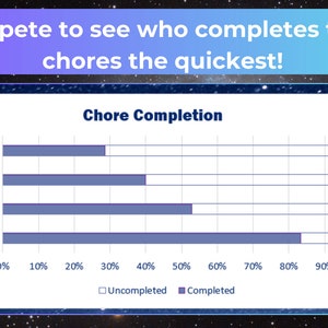 Cleaning Schedule Chore Chart Galaxy Theme Excel Spreadsheet Template ...