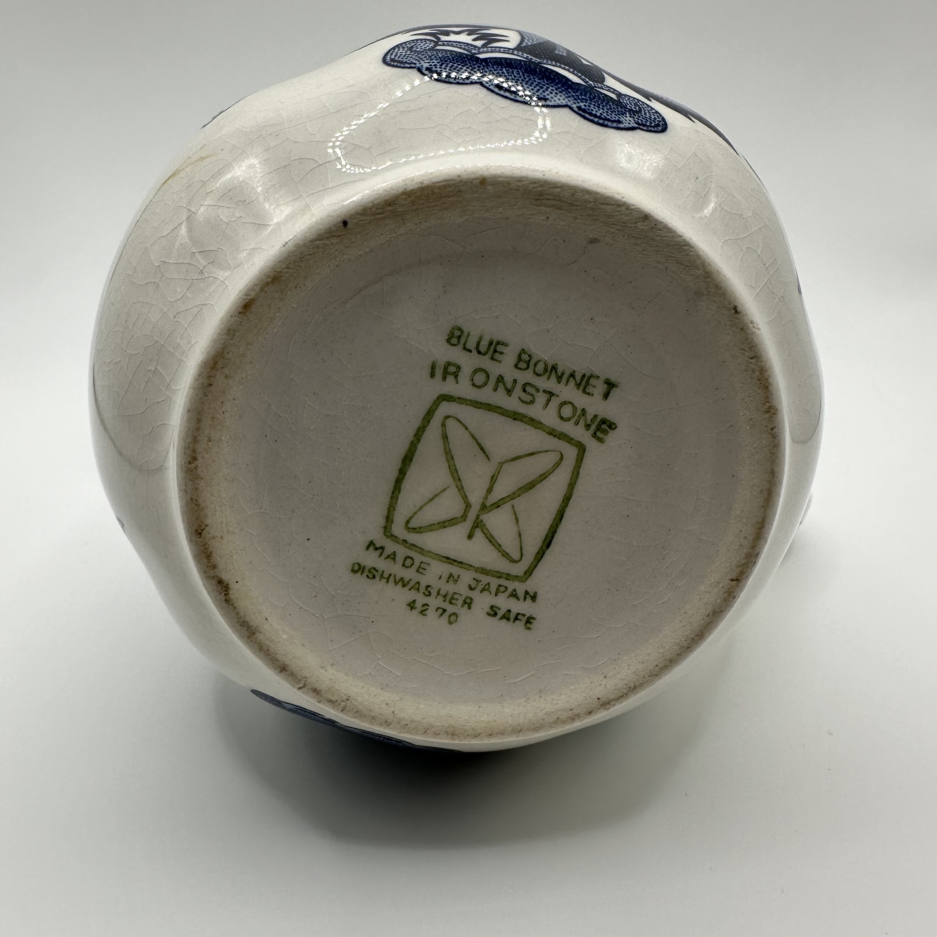 Nikko Ironstone Creamer in Blue Bonnet Pattern Made in Japan - Etsy