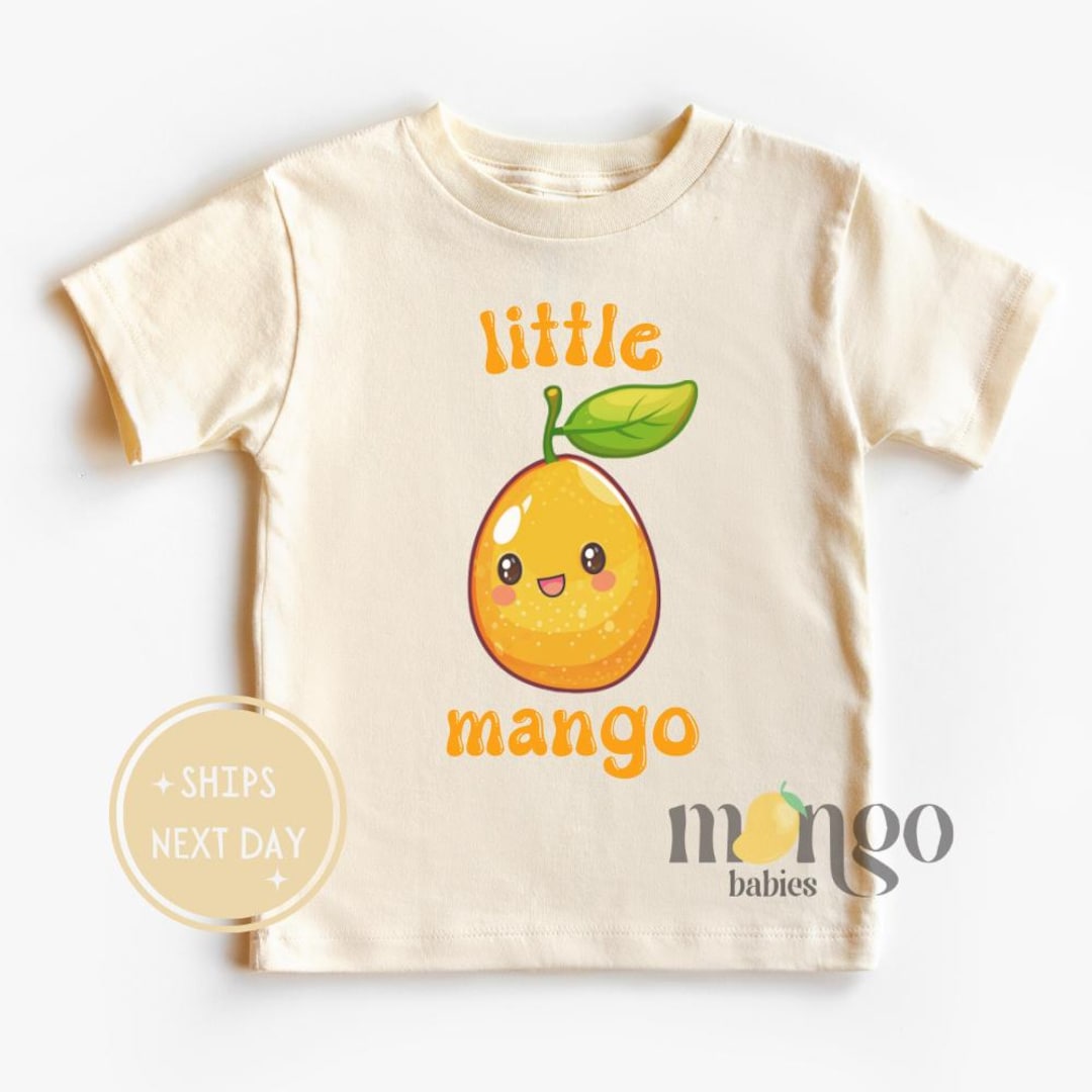 Little Mango Kids Tshirt Cute Mango Baby Bodysuit Mango Baby Gift for ...