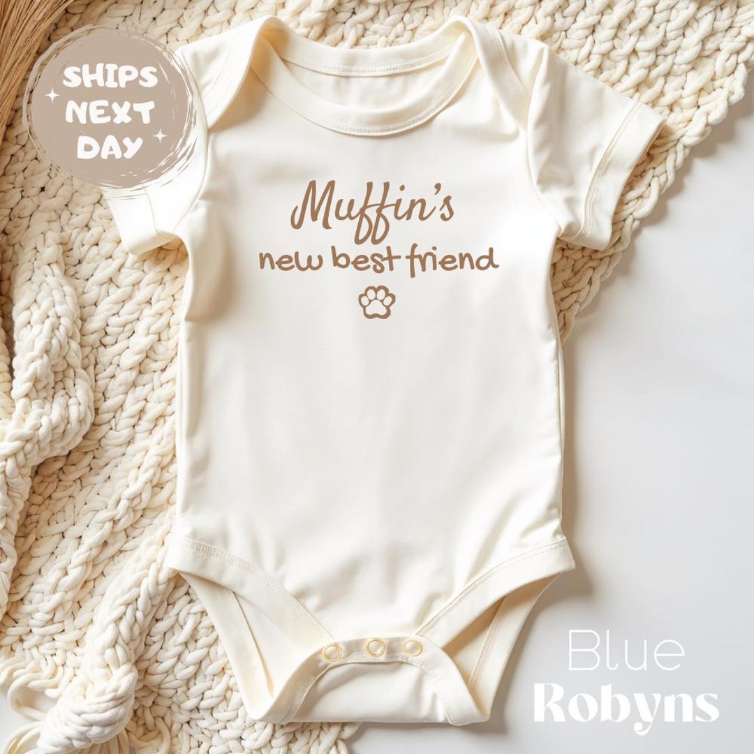Dogs Best Friend Baby Bodysuit - New Baby Personalized Baby Clothes ...