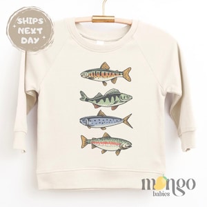 Cute Fish Baby Bodysuit Going Fishing Kid Tshirt Retro Fish Baby Shower ...