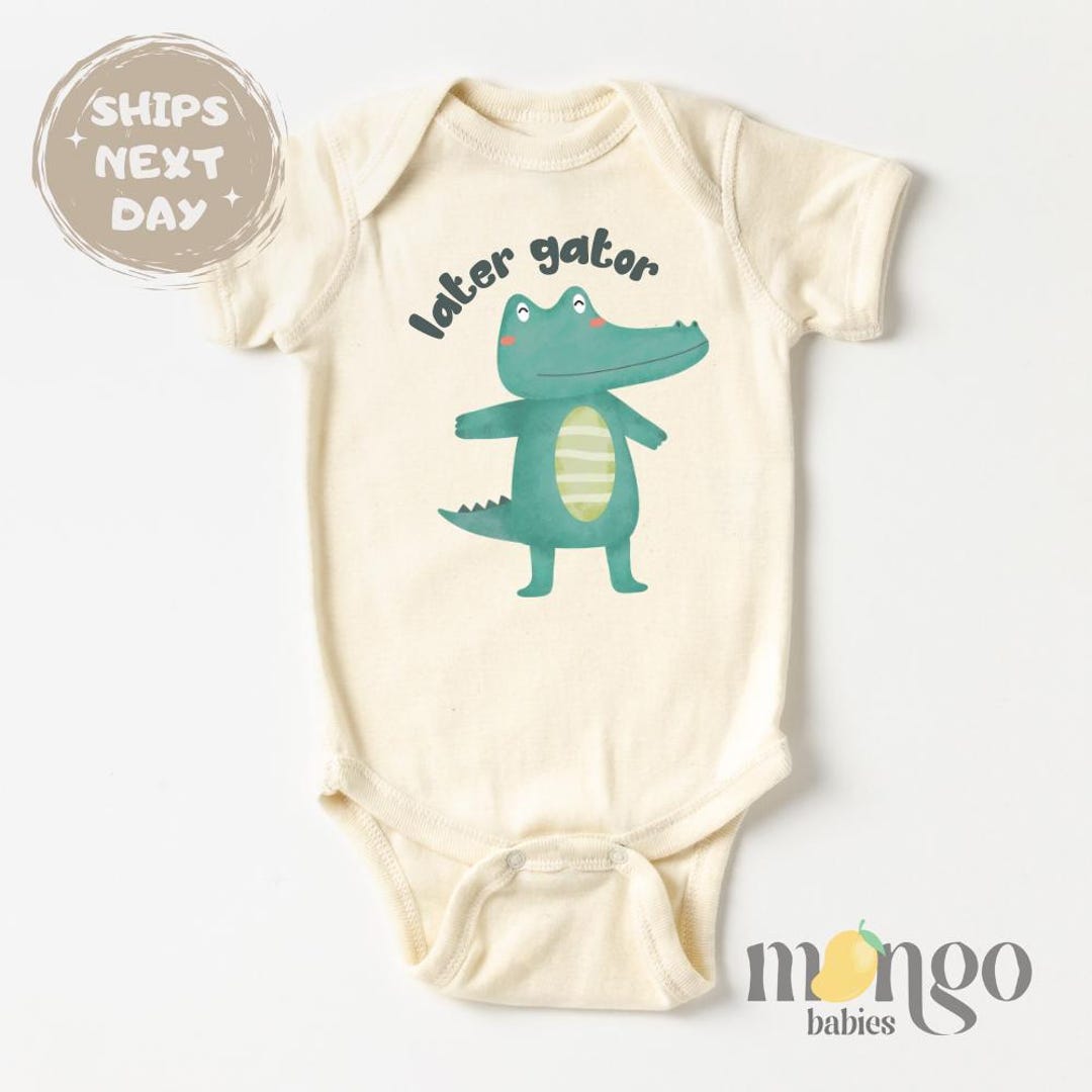 Later Gator Cute Baby Onesies® Brand Cute Alligator Baby Clothes ...