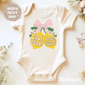 Easy Peasy Lemon Squeezy Baby Bodysuit Cute Lemon Tshirt for Kids Shirt ...