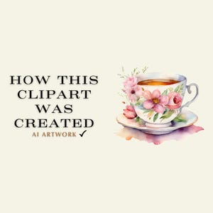 30 Mother's Day Tea Party Clipart | Elegant Tea Set, Teacups, Floral ...