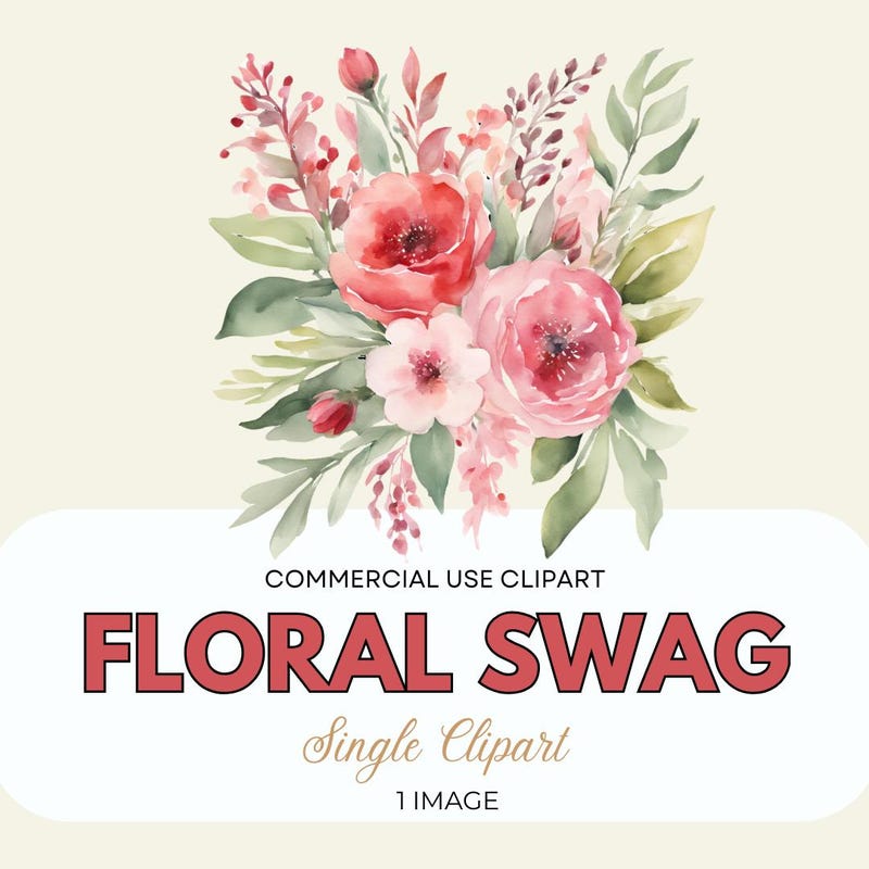 Floral Swag Clip Art - Etsy