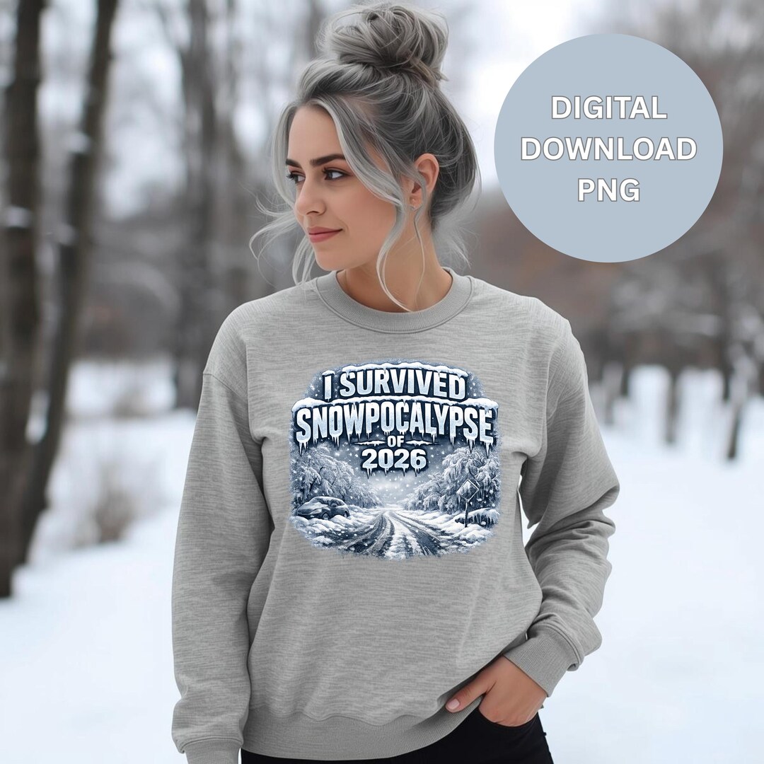 I Survived Snowpocalypse of 2026 PNG | Winter Storm Humor Clipart ...