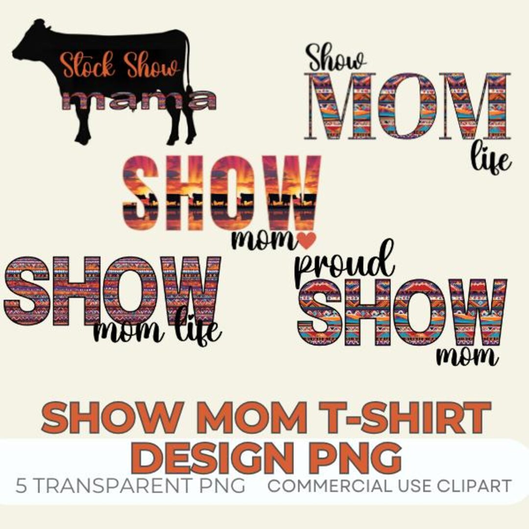 Show Season PNG | Aztec Print Cattle Show Mom Design | Livestock Show ...