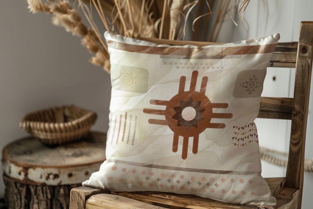 Zia Symbol Pillow Design — Print-ready 5000×5000 Px, 300 DPI - Etsy