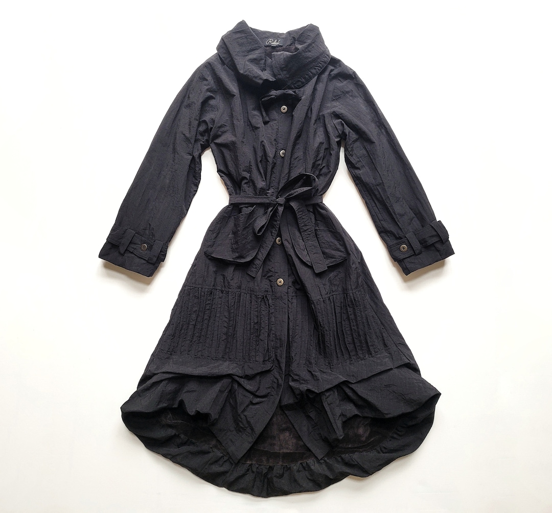 Avant Garde Pintuck Pleated Overcoat, Parachute Coat, Tailored Jacket ...
