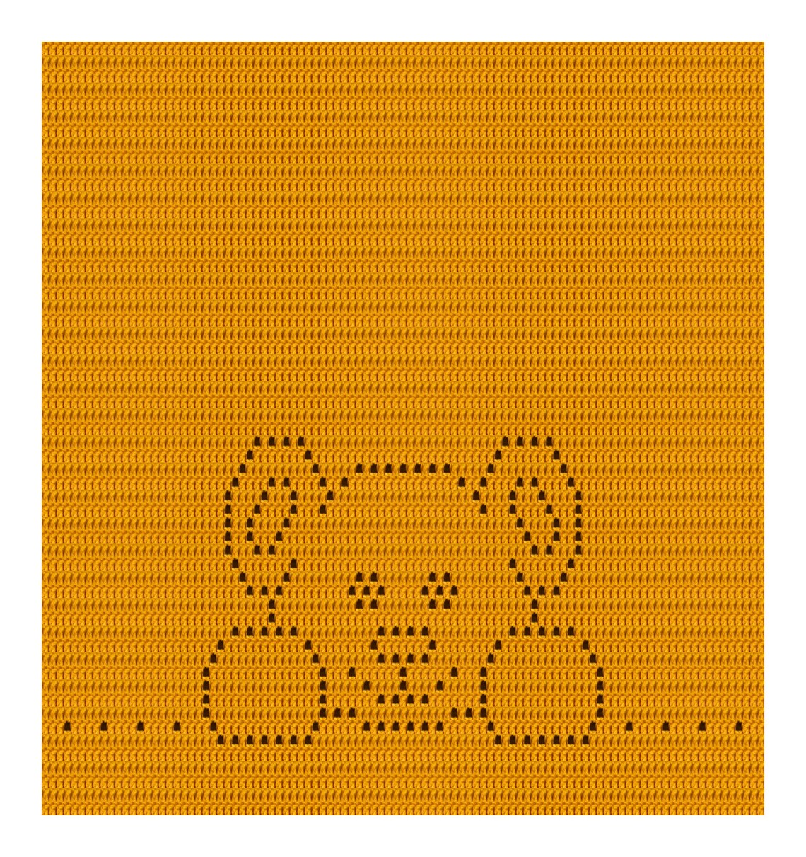 Peeping Bear Baby Blanket PDF Pattern| Filet Crochet - Etsy